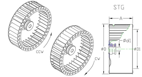 Centrifugal Fan Impeller Air Blower Wheel - TSLBlower